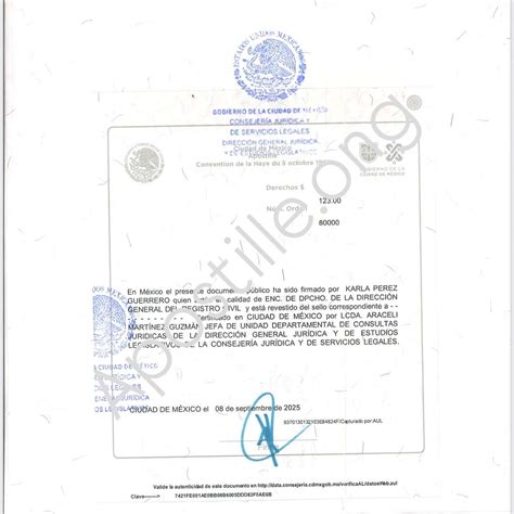 Apostille From Mexico Sample And Express Apostille Service