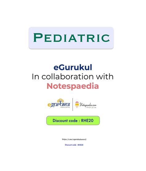 Solution Pediatrics Notes Studypool