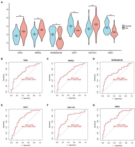 Analysis Of Marker Genes A The Violin Diagram Of Marker Genes