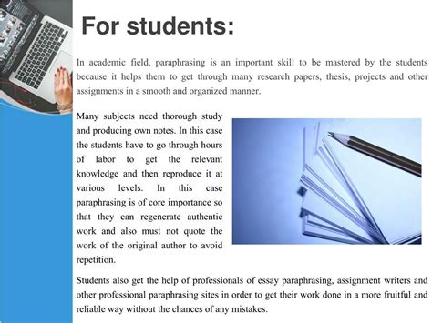 Ppt Why Is Paraphrasing Important Powerpoint Presentation Free Download Id 7557123