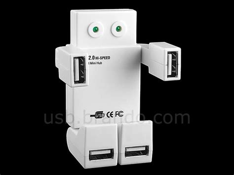 Robot Shaped 4 Port Usb Hub Gadgetsin