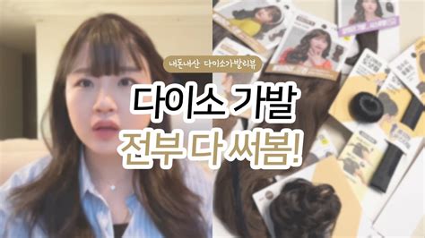 다이소부분가발 내돈내산 리뷰 가즈아 ㅣ 다이소 앞머리가발똥머리가발 앞머리가발 볼륨핀가발 포인트가발헤어피스 ㅣ 다이소가발 털어봄💗 Youtube