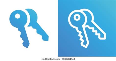 Key Icon Unlock Access Security System Stock Vector Royalty Free