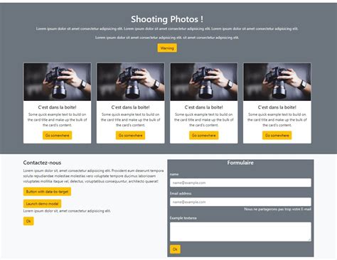 GitHub LaurentCNS Exercice Bootstrap Exercice Faire Un Template Avec Le Framework BOOTSTRAP