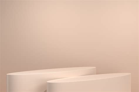 3d 그림 모형 연단 분홍색 배경에 대한 제품 또는 광고를위한 기하학적 추상적 인 구성 최소 3d 일러스트 렌더링 스톡 0명에 대한 스톡 사진 및 기타 이미지 Istock