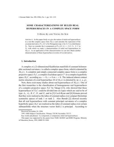 Some Characterizations Of Ruled Real