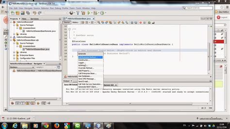 Aj Sarun s Computing Courses การสรางและใชงาน Stateless Session Bean