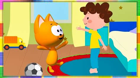 😸 Котёнок Котэ 🙆‍♂️ ЗАРЯДКА развивающая обучающая песенка для детей Мультики для детей