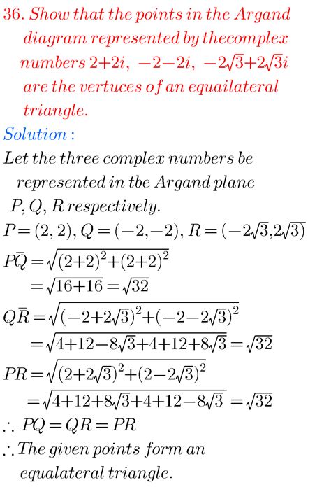 Inter Maths Solution For Complex Numbers Intermediate 2nd Year Maths 2a Chapter 1 Solutions