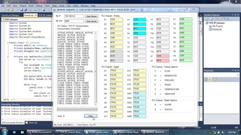 Basic Tcpip Communication With Visual Basic 2010 And Siemens Plc S7