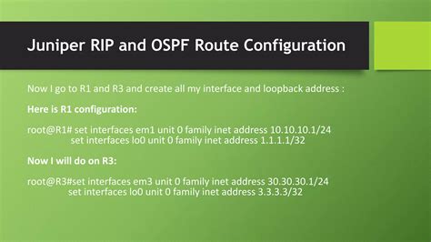 Juniper Jncia Juniper Rip And Ospf Route Configuration Pptx Computer Networking Computing