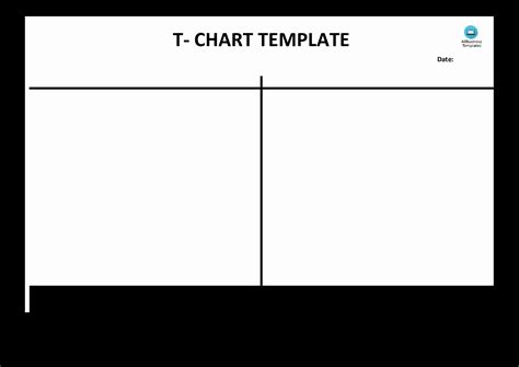 40 T Chart Template Word Markmeckler Template Design