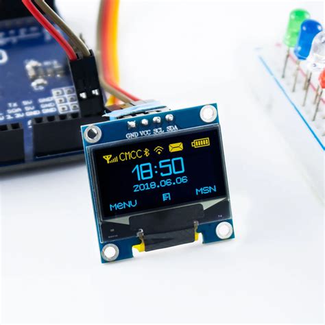 0 96 Inch Oled I2c Iic Display Module 12864 128x64 Pixel Ssd1306 Mini