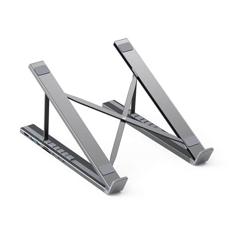 Choetech Hub M In Hub Foldable Laptop Stand Usb C To Hdmi K Usb A Tf Sd Usb C With Pd