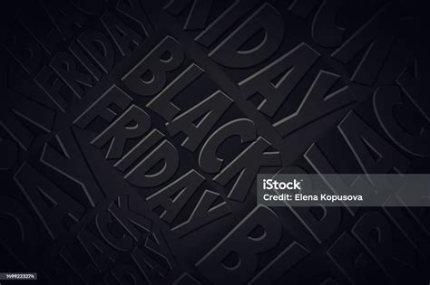 현실적인 스타일의 계절 판매 개념 블랙 프라이데이 세련된 검은색 추상적인 배경에는 체적 블랙 프라이데이 텍스트가 있습니다 창조적 인 벡터 창조적 인 배경입니다 검정색 배경에