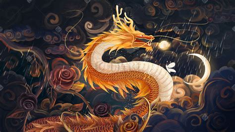 龙风景插画图片 龙风景插画设计素材免费下载 千库网