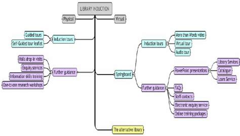Mindmap Showing Conceptual Arrangement Of Induction And Training