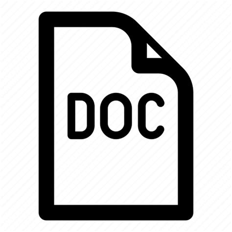 Doc Extension File Format Type Icon Download On Iconfinder