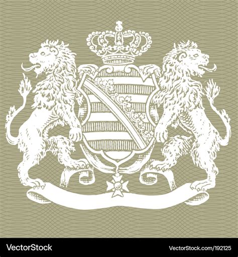 Lion Crest Royalty Free Vector Image Vectorstock