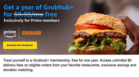 Save 10 Off Grubhub With Your Amazon Prime Membership Cnet