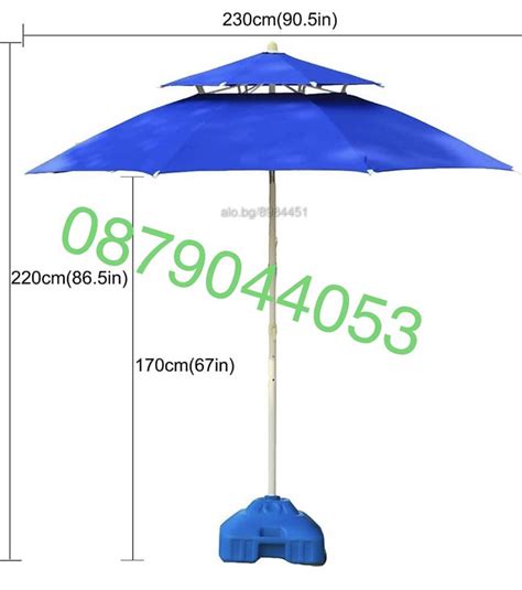 Големи Чадъри 220см Мебели за градината Пловдив Oсмоъгълен чадър 280 см метален стълб