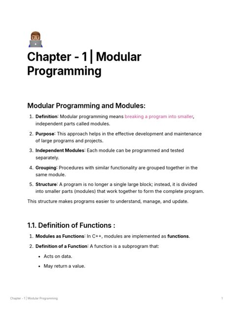 Chapter 1 Cp2 Notion Pdf Parameter Computer Programming Modular Programming