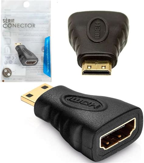 Adaptador Mini Hdmi M X Hdmi F Gold Adaptador Hdmi Macho X Hdmi
