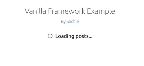 Github Sachievanilla Framework Example An Example App That Uses Vanilla Framework In React