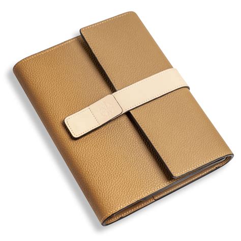Refillable A5 Leather Binder Journal Deep Artichoke 6 Ring Binder