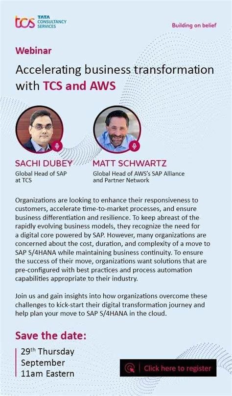 Gates O On Linkedin Aws Tcs Businesstransformation Sap Businesscontinuity Bestpractices