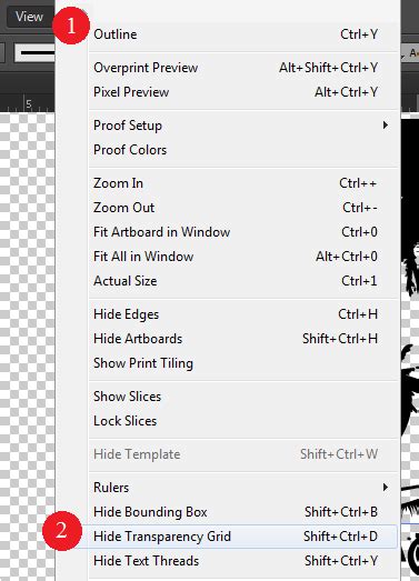 Cara Menampilkan Transparency Grid Pada Adobe Illustrator