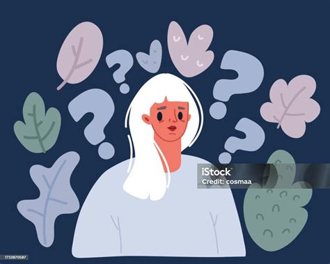 물음표의 만화 벡터 그림입니다 거대한 물음표 주위에 질문하는 사업가들 3차원 형태에 대한 스톡 벡터 아트 및 기타 이미지 3