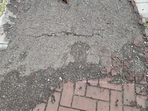 Dilapidated Or Broken Red Brick Path Or Trail Stock Image Image Of