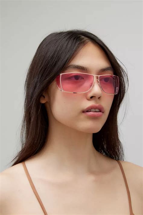 Kira Translucent Shield Sunglasses Urban Outfitters