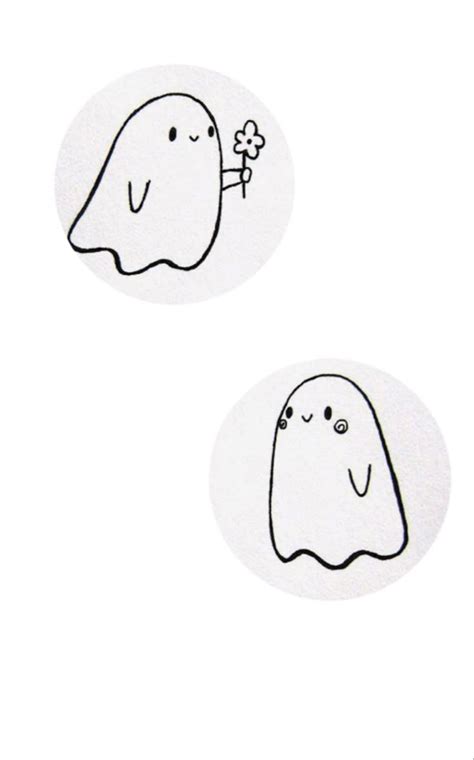 Ghost Matching Pfp Easy Doodles Drawings Cute Drawings Mini Drawings