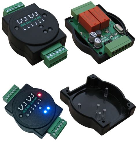 Modbus реле двухканальное с двумя дискретными входами