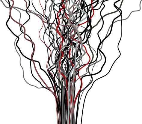 Big Data Visualization Information Analytics Concept Abstract Stream Information With Line