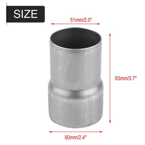Aluminum Muffler Connector Exhaust Adapter 51mm To 60mm Motorcycle