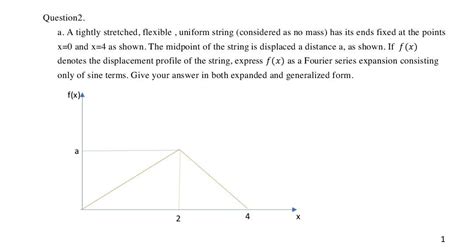 solved uestion2 a a tightly stretched flexible uniform