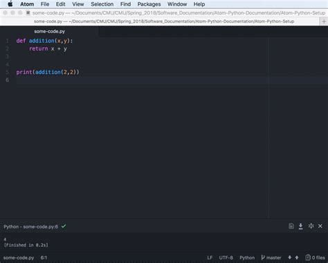 Set Up Atom For A Python Programming Environment Atom Python Setup Tutorial