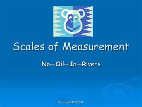 Scales Of Measurement Ppt Science