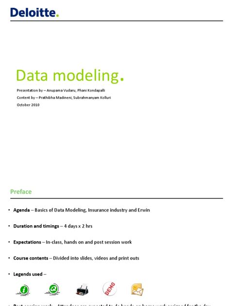 Data Modeling And Erwin Day 4 Erwin Pdf Data Model Databases