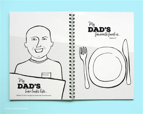 About Dad Book Dad Memory Book Dad And Son Dad And Etsy Australia