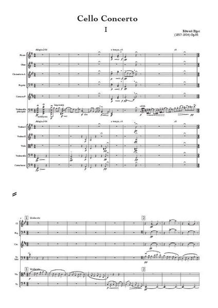 Edward Elgar Cello Concerto Op 85 Sheet Music