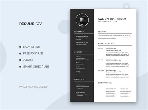 دانلود فایل لایه باز الگوی رزومه دانلود رایگان فایل لایه باز، Psd