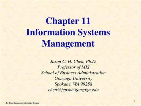 Ppt Chapter 11 Information Systems Management Powerpoint Presentation Id1688374