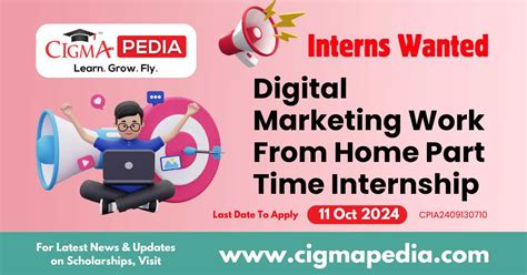 Digital Marketing Work From Home Part Time Internship By Eduminatti How To Apply For