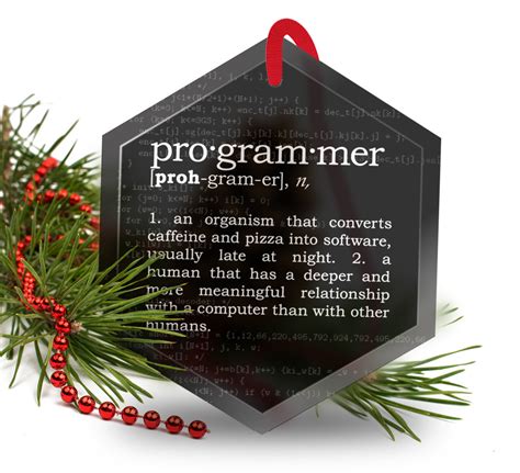 Programmer Definition Funny Glass Christmas Tree Ornament Neurons Not