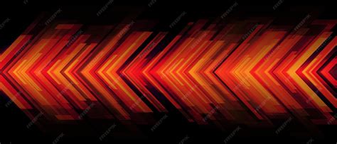 Premium Vector Abstract Red Arrow Light Power Geometric Direction Design Futuristic Technology