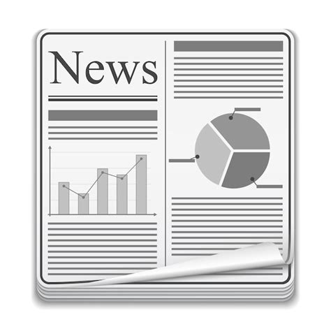 신문 아이콘 벡터 Eps10 일러스트 레이 션 프리미엄 벡터